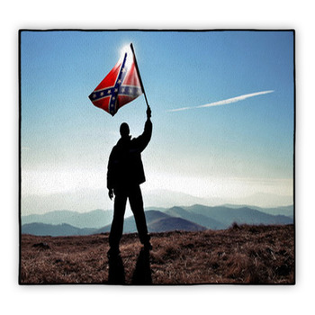 Confederate rebel flag Area Rugs & Custom Size Floor Mats