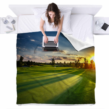 Golf Comforters, Duvets, Sheets & Sets | Personalized