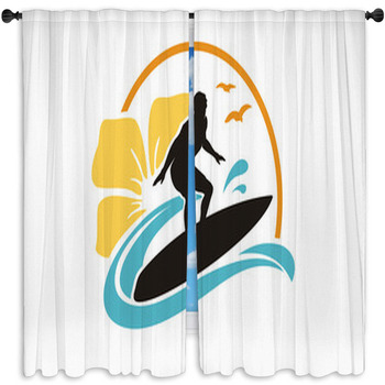 Surfer Curtains & Drapes | Block Out | Custom Sizes