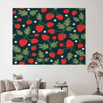 Strawberry Wall Decor in Canvas, Murals, Tapestries, Posters & More