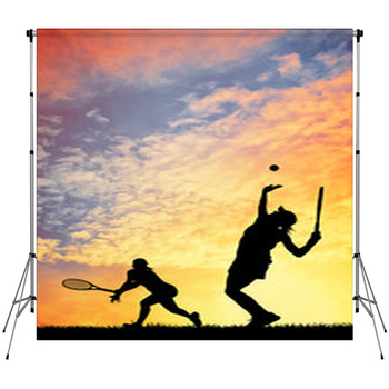 Tennis Custom Backdrops | Available in Very Large Custom Sizes