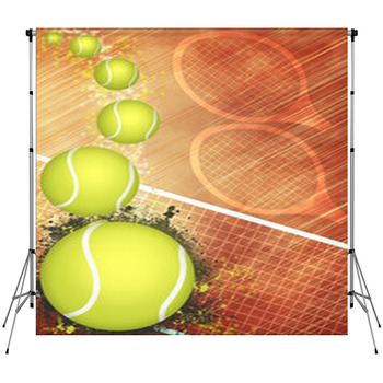 Tennis Custom Backdrops | Available in Very Large Custom Sizes