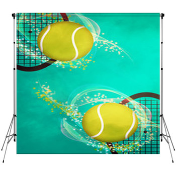Tennis Custom Backdrops | Available in Very Large Custom Sizes