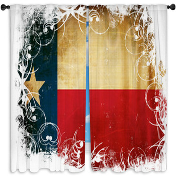 Texas flag Drapes & Window Treatments | Block Out | Custom Sizes