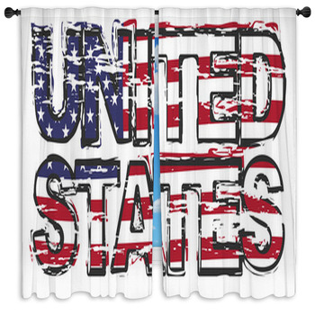American flag Drapes & Window Treatments | Black Out | Custom Sizes