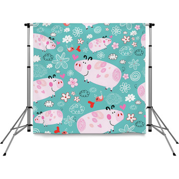Pig Photographer Backdrops | Available in nearly ANY Custom Sizes