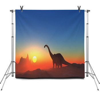 Dinosaur Photo Backdrops | Available in Very Large Custom Sizes