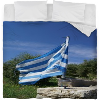 Greek flag Comforters, Duvets, Sheets & Sets | Personalized