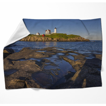 Lighthouse Fleece Blanket Throws | Free Personalization