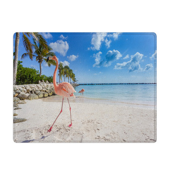 Flamingo Shower Curtains, Bath Mats, & Towels Personalize