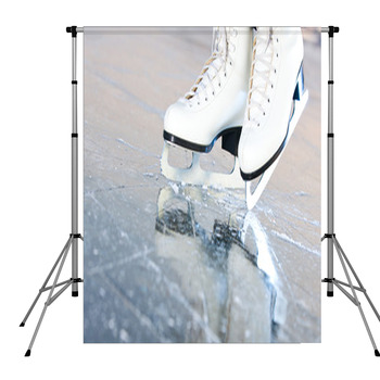 Ice skating Photographer Backdrops | Available in Super Large Custom Sizes