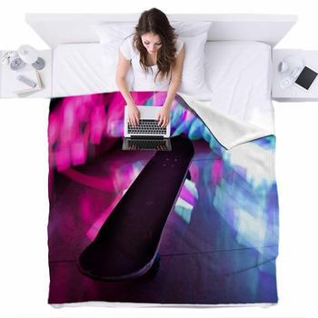 Skateboard Comforters, Duvets, Sheets & Sets | Custom