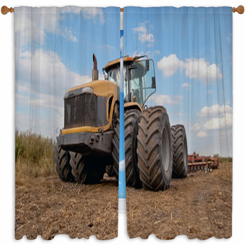 Tractor Window Curtains & Drapes | Block Out | Custom Sizes