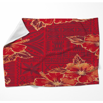 Hawaiian Fleece Blanket Throws | Free Personalization