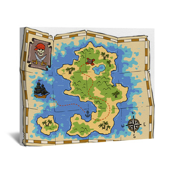 Pirate Wall Decor in Canvas, Murals, Tapestries, Posters & More