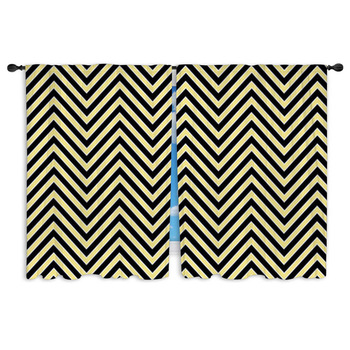Chevron Drapes & Window Treatments | Black Out | Custom Sizes