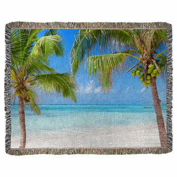 Palm tree Fleece Blanket Throws | Free Personalization