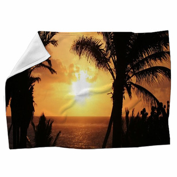 Palm tree Fleece Blanket Throws | Free Personalization