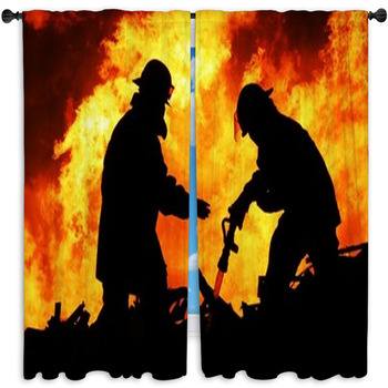 Firefighter Curtains & Drapes | Block Out | Custom Sizes