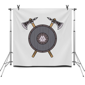 Viking Custom Backdrops | Available in Ultra Large Custom Sizes