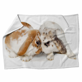 Bunny Fleece Blanket Throws | Free Personalization
