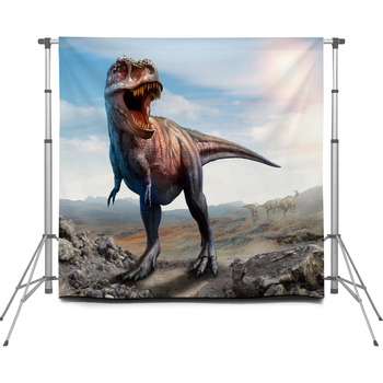 Dinosaur Photo Backdrops | Available in Very Large Custom Sizes