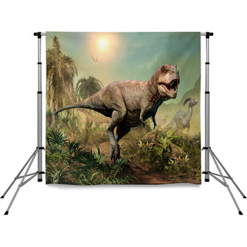 Dinosaur Photo Backdrops | Available in Very Large Custom Sizes