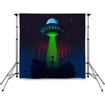 Alien Custom Backdrops | Available in Super Large Custom Sizes