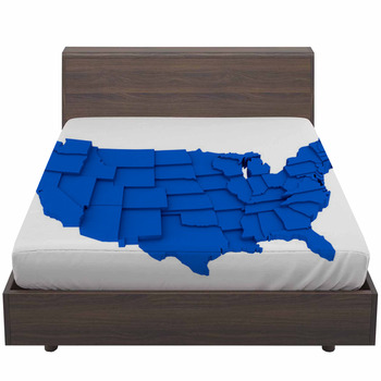 Usa map Comforters, Duvets, Sheets & Sets | Personalized