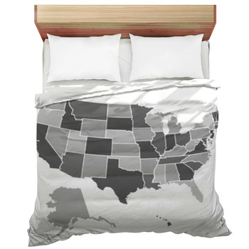 Usa map Comforters, Duvets, Sheets & Sets | Personalized