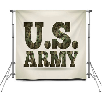 Army Photo Backdrops | Available in Very Large Custom Sizes