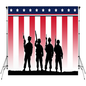 Army Photo Backdrops | Available in Very Large Custom Sizes