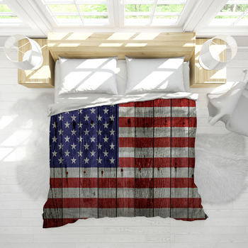 Patriotic Comforters, Duvets, Sheets & Sets | Personalized