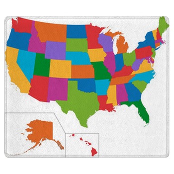 Map Area Rugs & Floor Mats