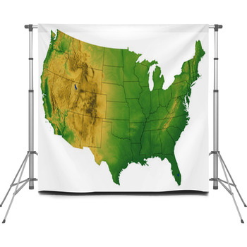 Usa map Photo Backdrops | Available in Very Large Custom Sizes