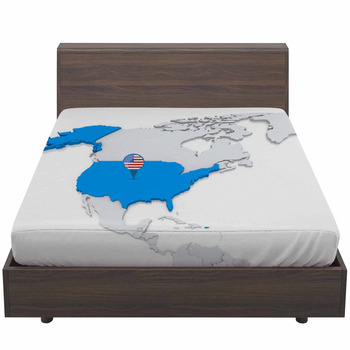 Usa map Comforters, Duvets, Sheets & Sets | Personalized
