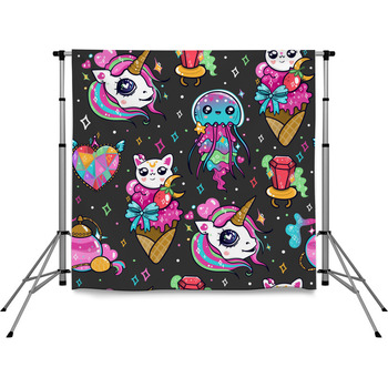 Kawaii Custom Backdrops | Available in Super Large Custom Sizes