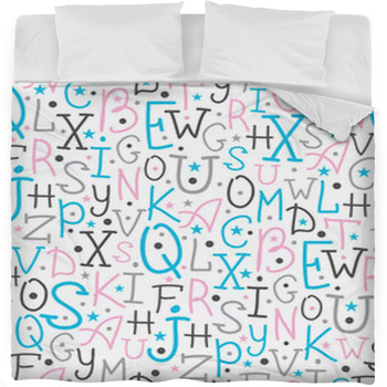 Alphabet Comforters, Duvets, Sheets & Sets | Personalized