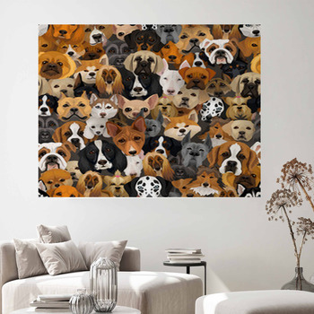 Dog Wall Decor in Canvas, Murals, Tapestries, Posters & More