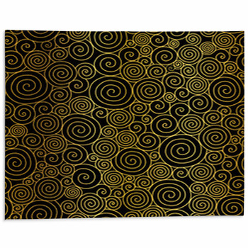 Black and gold Area Rugs & Floor Mats