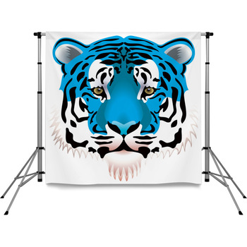 Tiger Custom Backdrops | Available in Ultra Large Custom Sizes