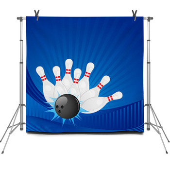 Bowling Photographer Backdrops | Available in nearly ANY Custom Sizes