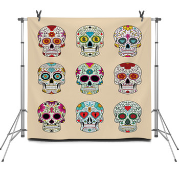 Skull Photographer Backdrops | Available in nearly ANY Custom Sizes