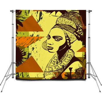African Custom Backdrops | Available in Super Large Custom Sizes
