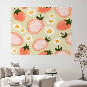 Strawberry Wall Decor in Canvas, Murals, Tapestries, Posters & More