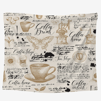 Coffee Custom Fabric | Available in nearly ANY Custom Sizes