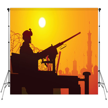 Army Photo Backdrops | Available in Very Large Custom Sizes