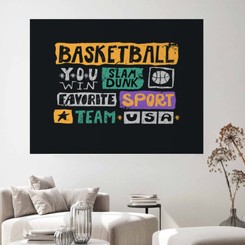 Basketball Wall Decor in Canvas, Murals, Tapestries, Posters & More