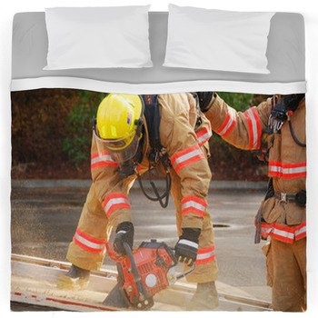 Firefighter Comforters, Duvets, Sheets & Sets | Personalized