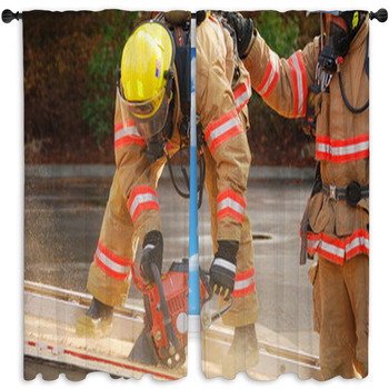 Firefighter Curtains & Drapes | Block Out | Custom Sizes